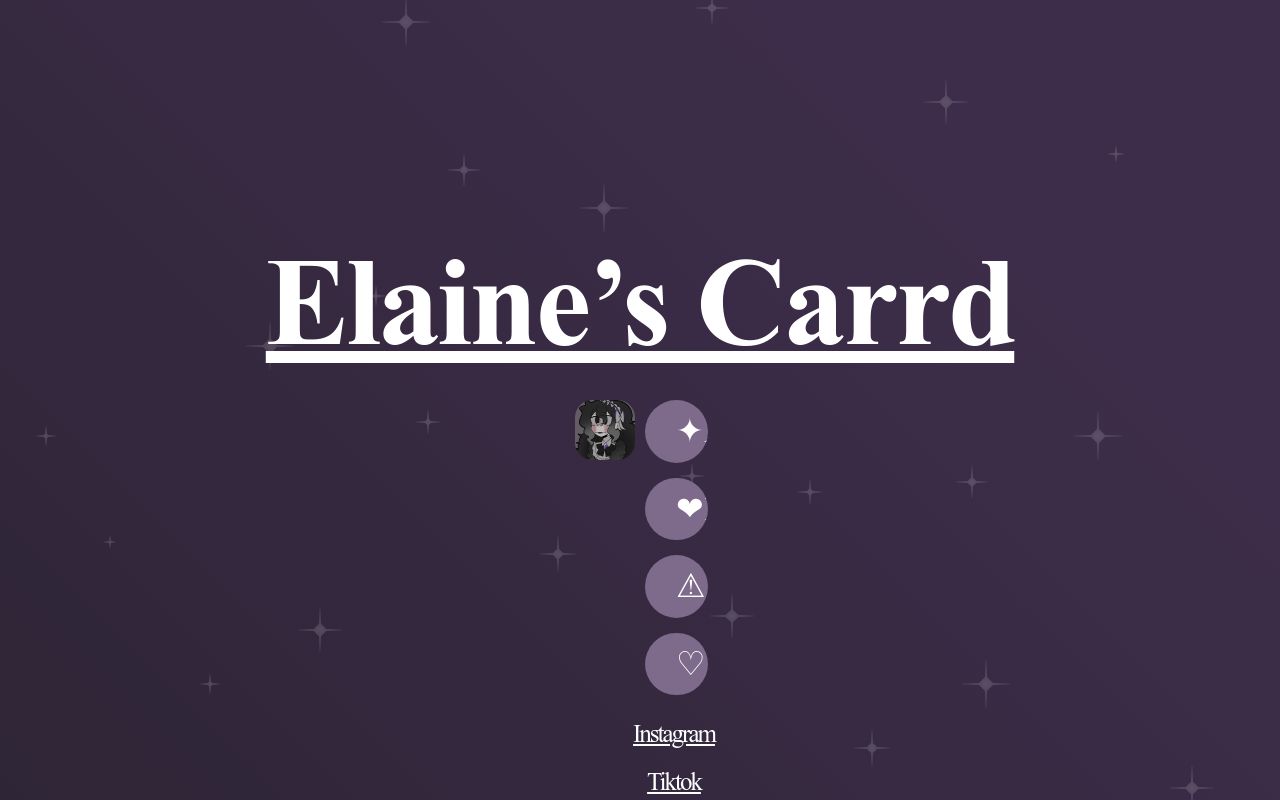 Elaine’s Carrd 2.0